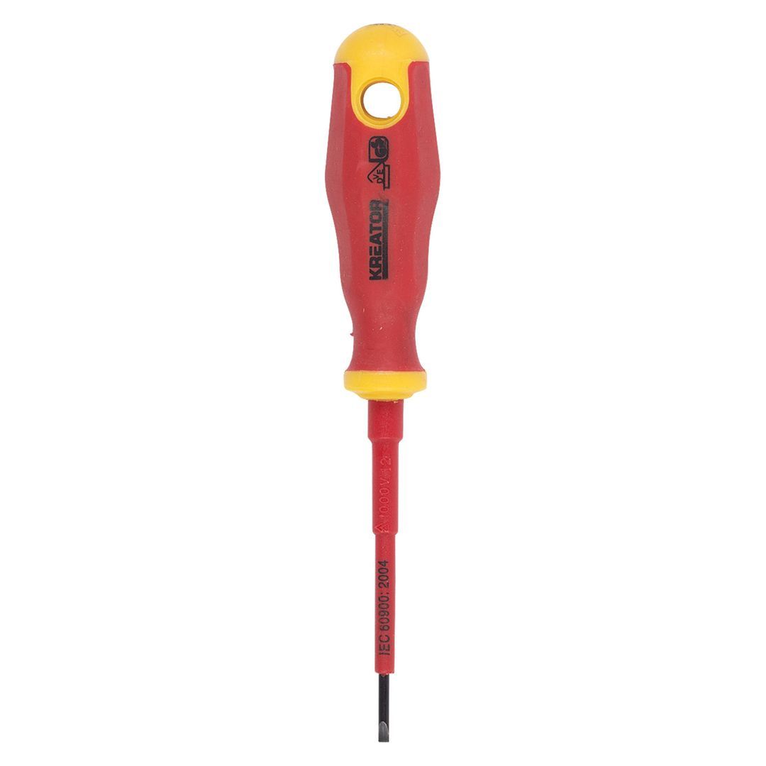 Kreator - KRT401201 - Insulated screwdriver slotted - 75mm, SL2.5 vde ...