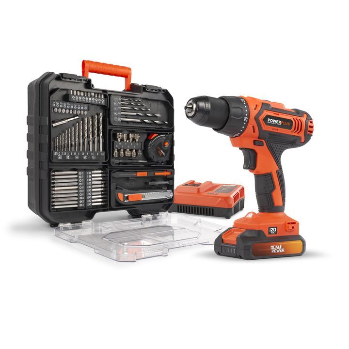 Powerplus - Dual power - POWDP15300 - Drill - screwdriver - 20V - incl ...