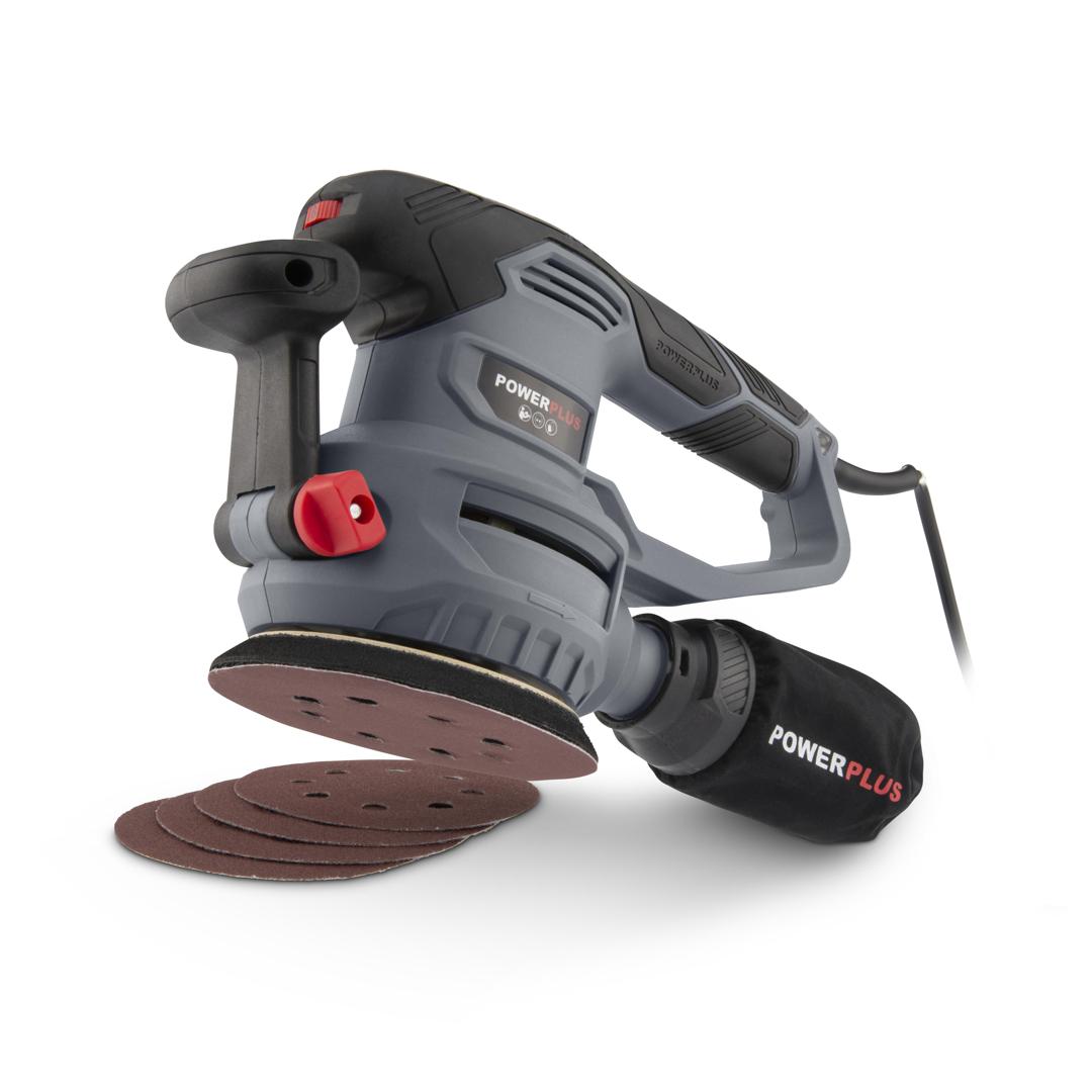 Powerplus - POWE40030 - Eccentric sander - 450W Ø 125mm - 5 acc. - Varo