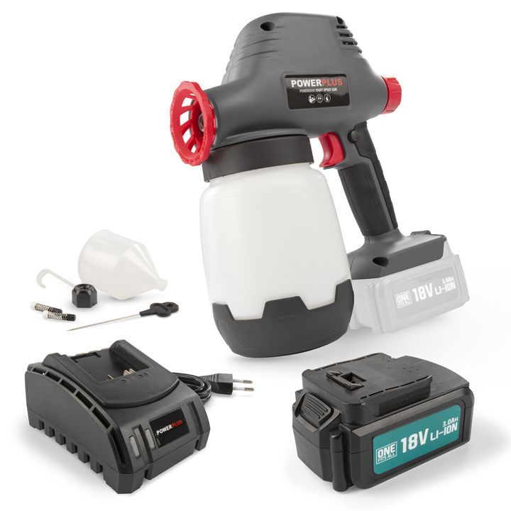 Powerplus - POWEBPSS3 - Paint spray gun - 18V 1000ml - incl. battery ...