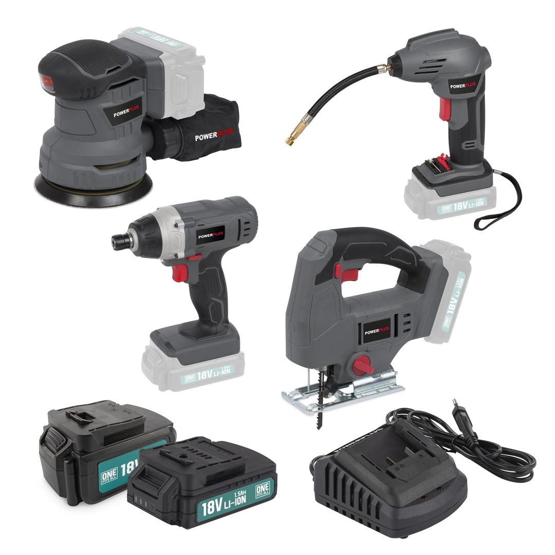 Powerplus - POWEBSET31 - Home power tool set - 4 items - incl. 2 ...