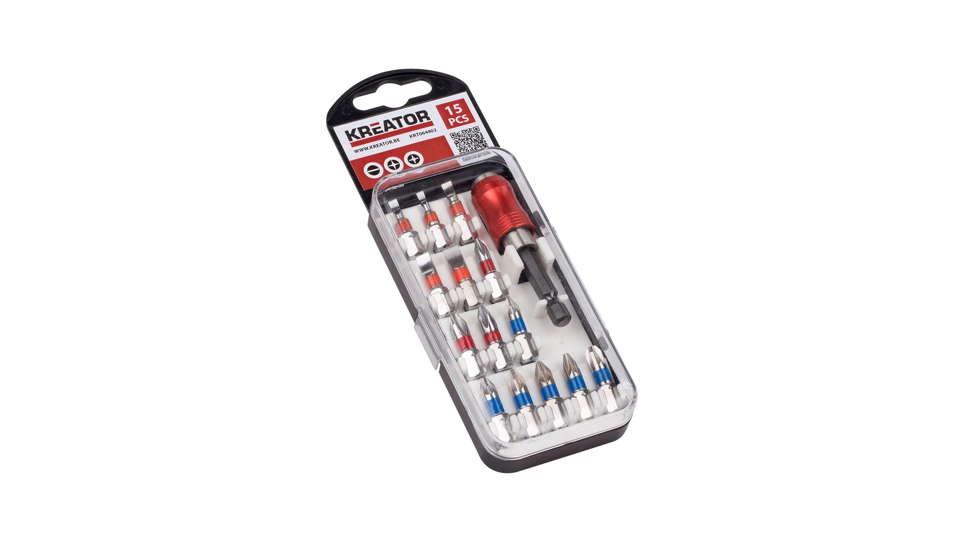 Kreator - KRT064402 - CR-V bit set - 15pcs sl/ph/pz - Varo