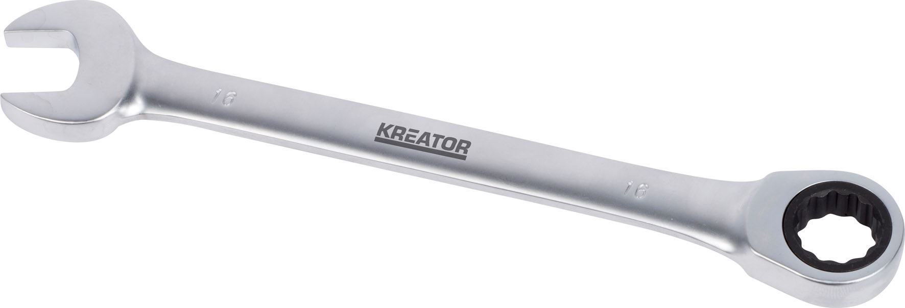 Kreator - KRT501308 - Open - ratchet ring spanner - 15, 207mm - Varo