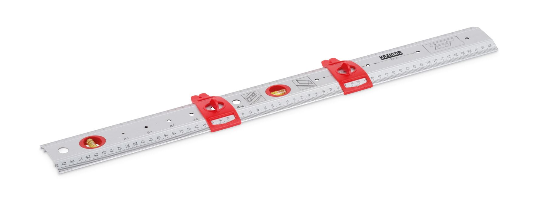 Kreator - KRT703600 - Ruler - 600mm aluminium - Varo