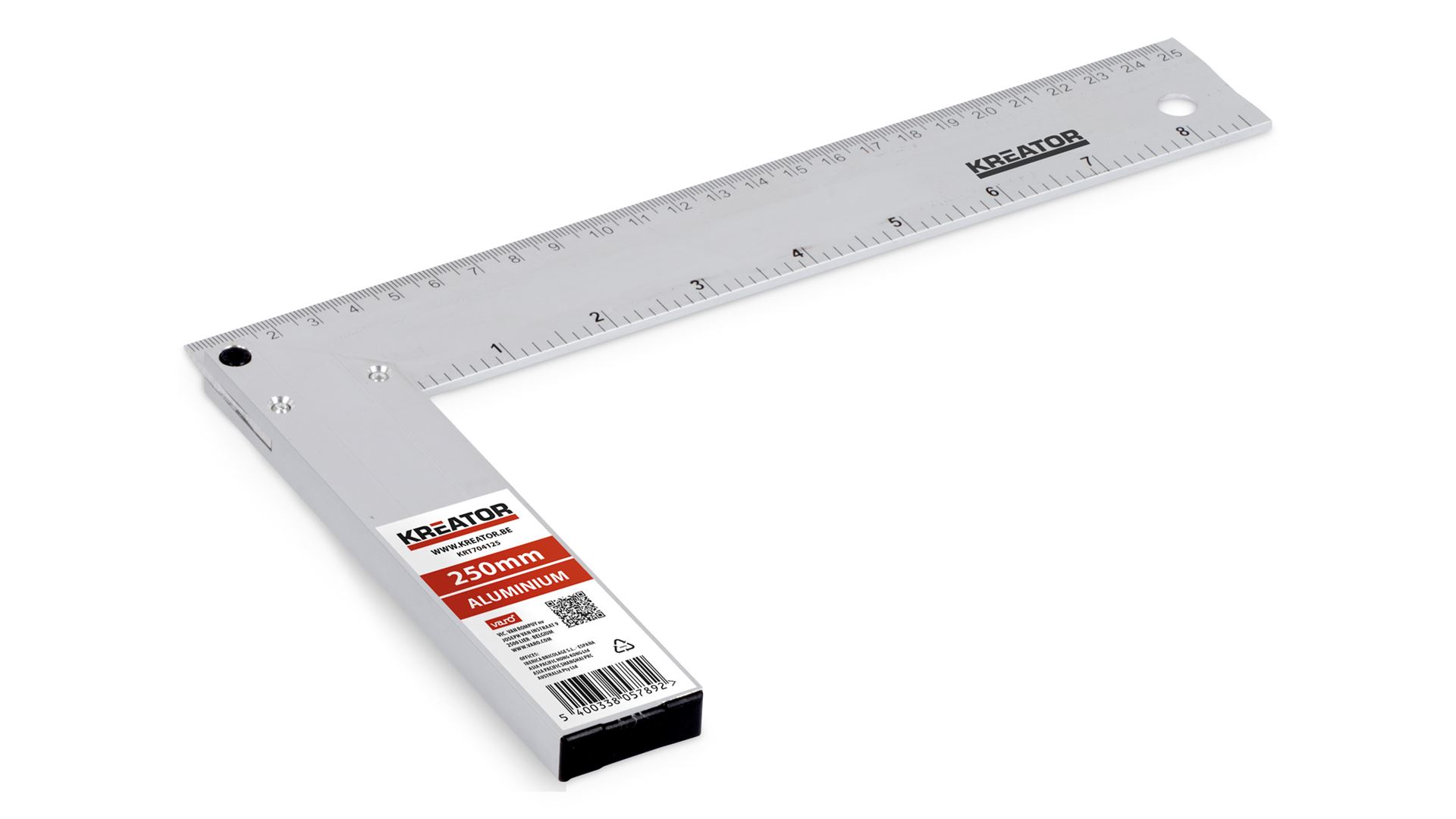 Kreator - KRT704125 - Try square - 250mm aluminium - Varo