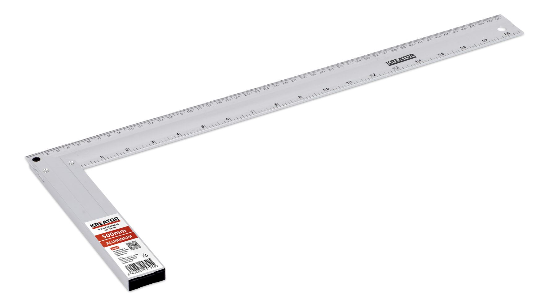 Kreator - KRT704150 - Try square - 500mm aluminium - Varo