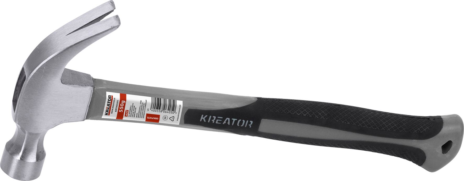 Kreator - KRT903201 - Claw hammer - 550g - graphite - Varo